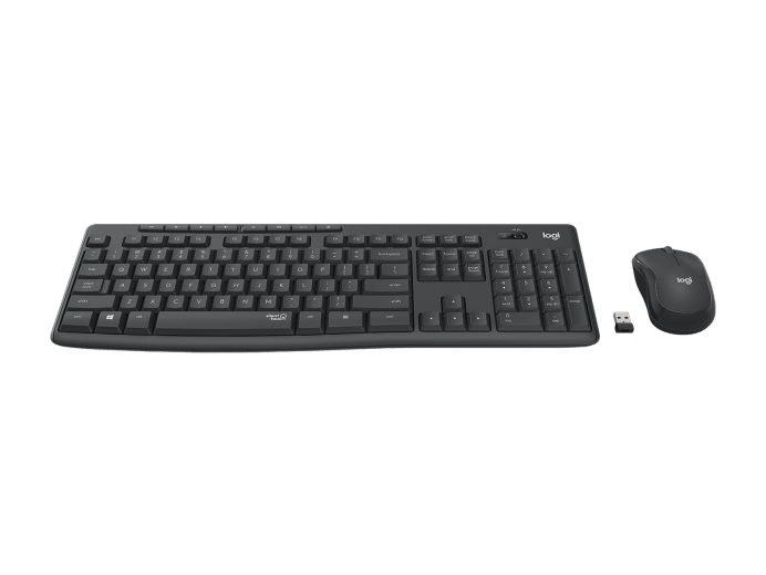 Logitech MK295 Silent Wireless Combo Keyboard Mouse (Graphite)
